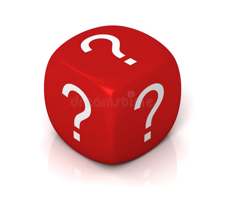 Question Cubes Concept 3d Illustration Stock Illustration ...