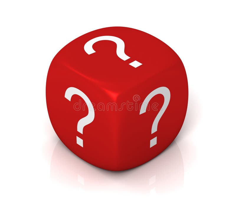 Question Cubes Concept 3d Illustration Stock Illustration ...