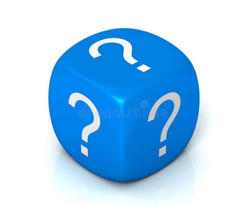 Question Cubes Concept 3d Illustration Stock Illustration ...
