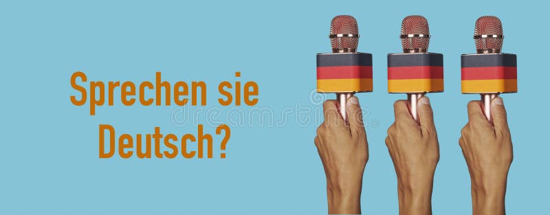 Question Do You Speak German, Banner Format Stock Photo - Image of ...