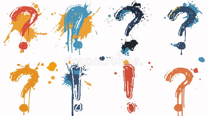 _Question and Exclamation Mark Brush Strokes_ - Professional Purpose ...