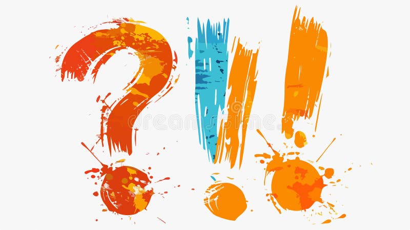 _Question and Exclamation Mark Brush Strokes_ - Professional Purpose ...