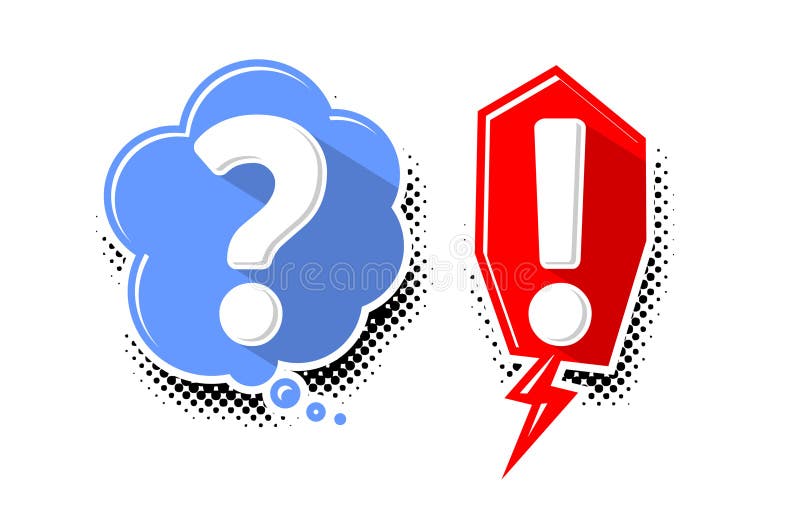 Question and Exclamation Marks Stock Illustration - Illustration of ... Question and Exclamation Marks Stock Illustration - Illustration of ...