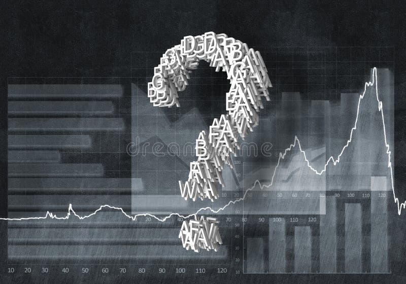 Question of Financial Growth Stock Illustration - Illustration of ...