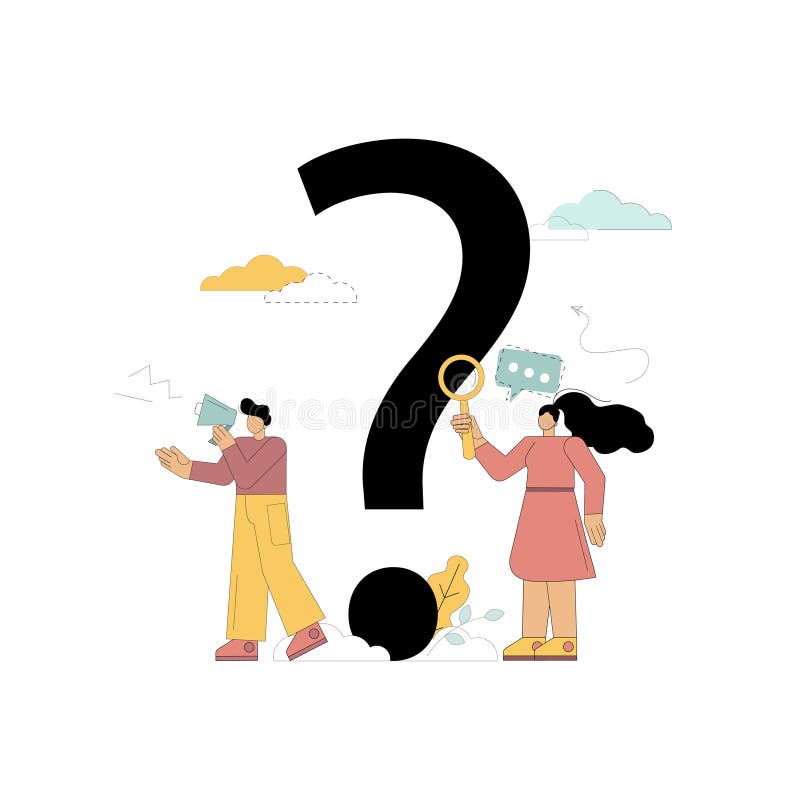 Question. Finding a Solution, a Way Out Stock Vector - Illustration of ...