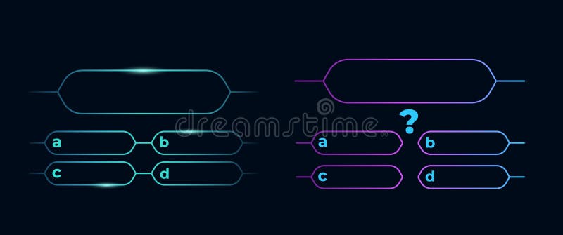 Question Frame for Quiz Game in Colorful Style with Gradient. Stock ...