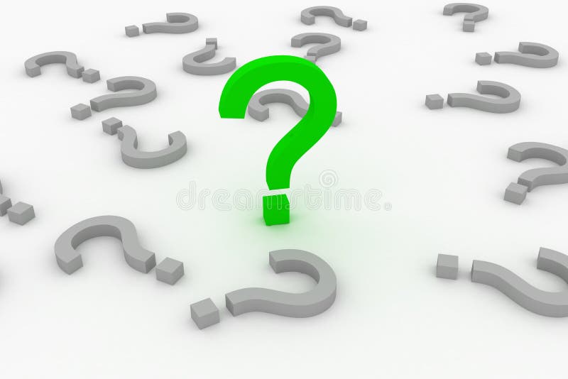 Green question mark stock illustration. Illustration of expression ...