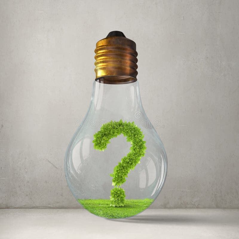 Question of green energy stock image. Image of power - 67456395