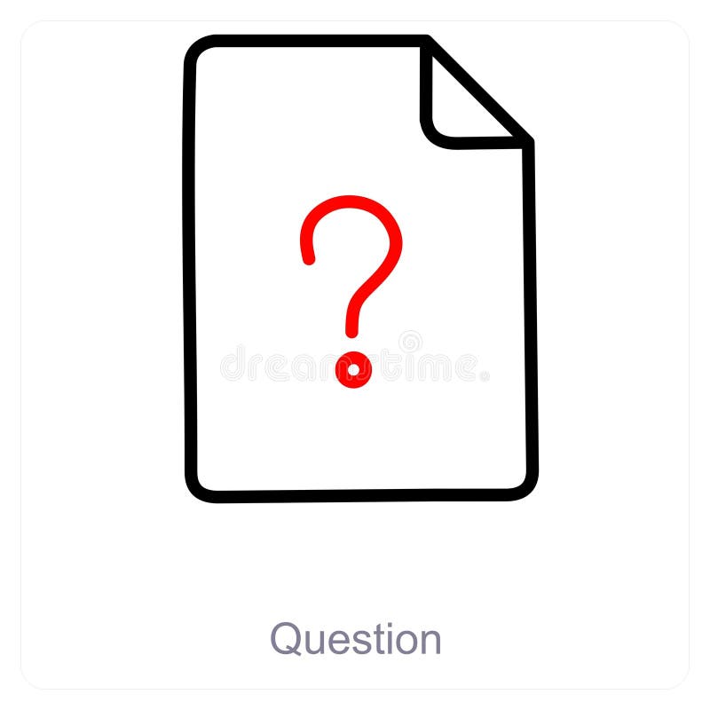 Question and Help Icon Concept Stock Illustration - Illustration of ...