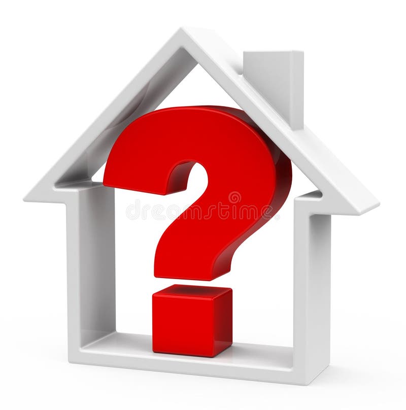 The question house stock illustration. Illustration of solving - 50537882