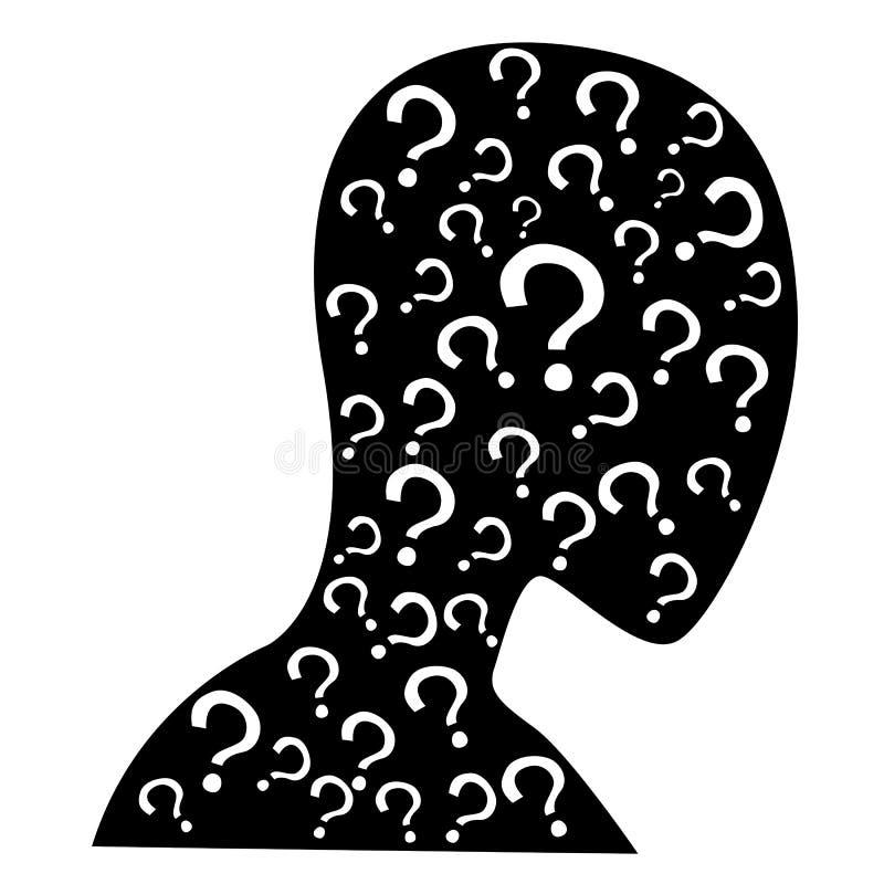 Question human stock vector. Illustration of background - 48519959