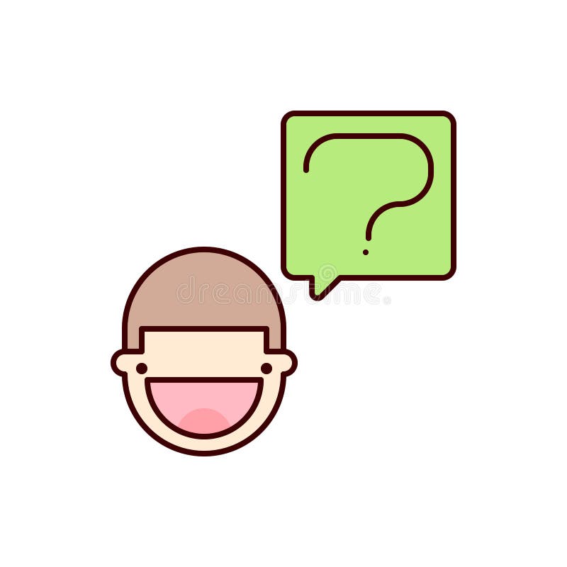Question Icon, Ask Vector Illustration Stock Vector - Illustration of ...