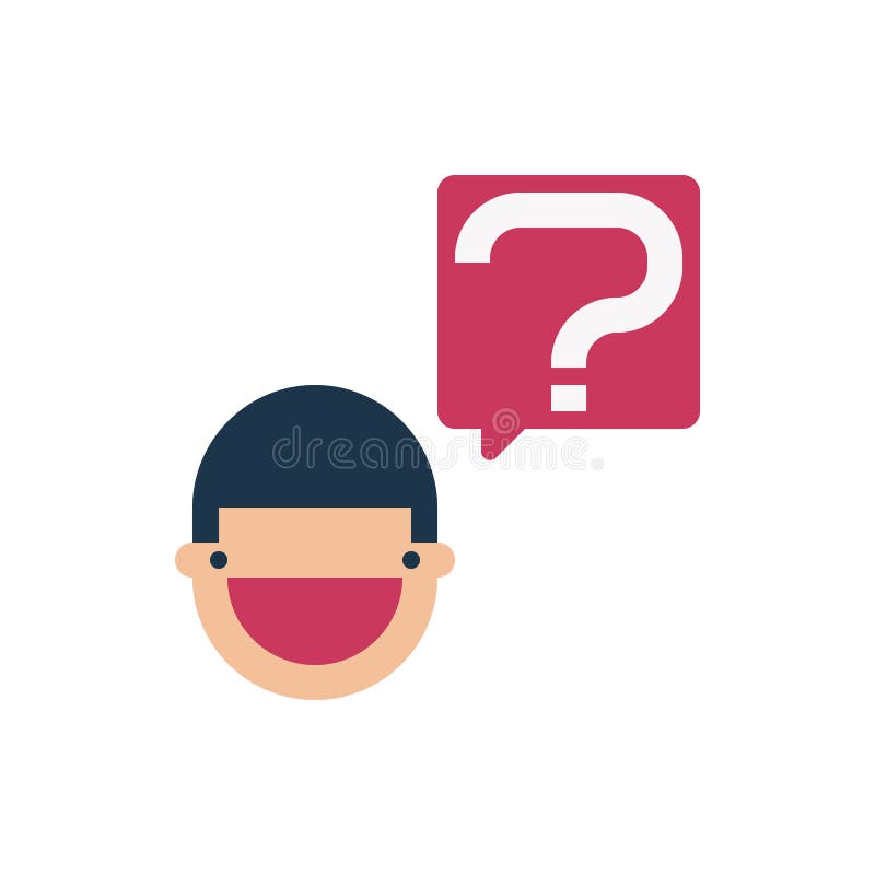 Question Icon, Ask Vector Illustration Stock Vector - Illustration of ...
