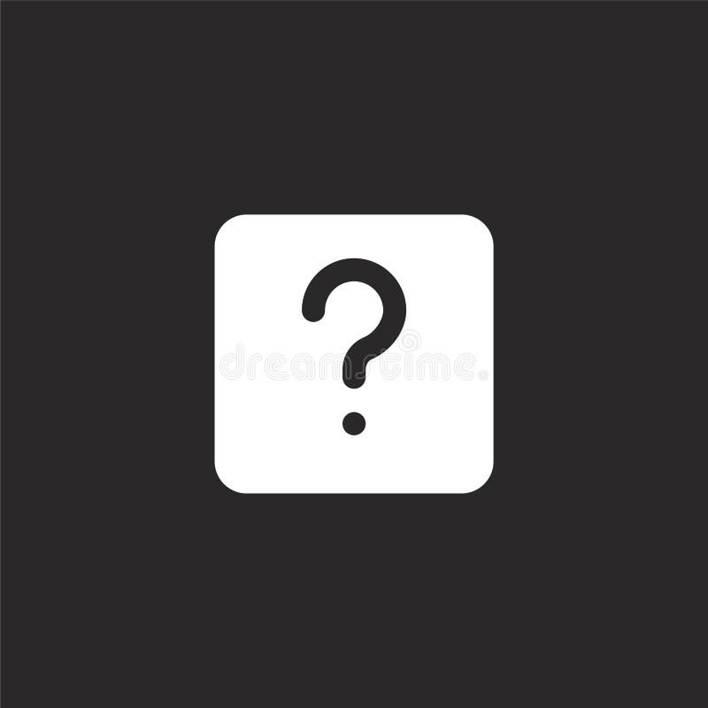 Question Icon. Filled Question Icon for Website Design and Mobile, App ...