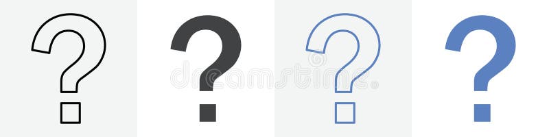 Question Icon Vector Set Use for Web Stock Vector - Illustration of ...