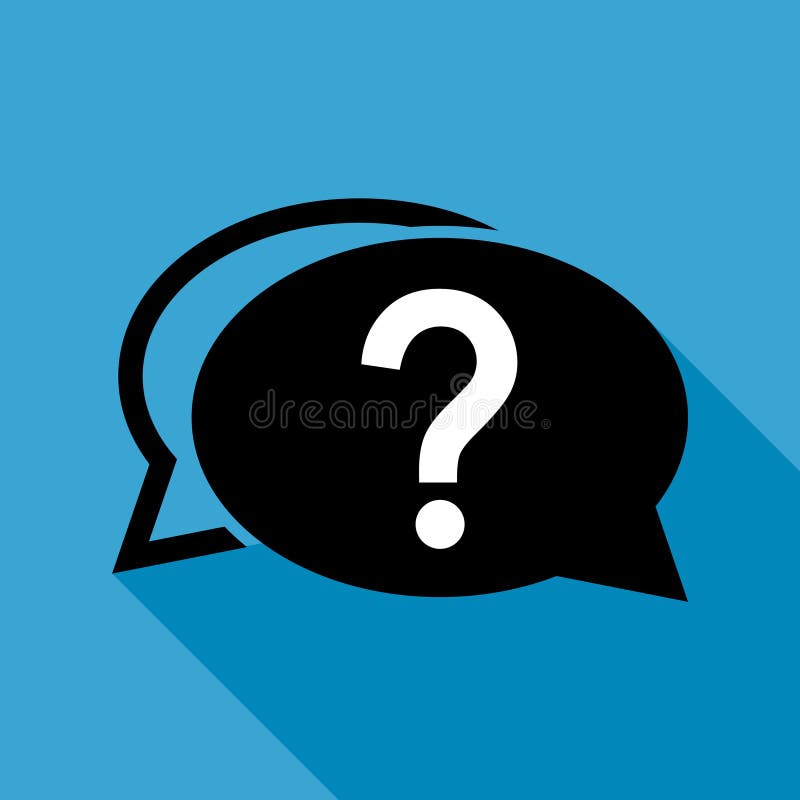 Question Icon Mark, Help or Ask Bubble Graphic Symbol, Web Faq Vector ...