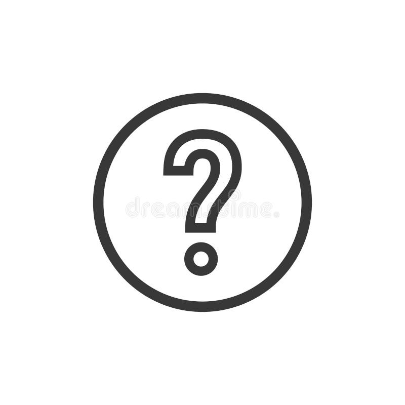 Question Icon. Sign Design on White Background. Stock Vector ...