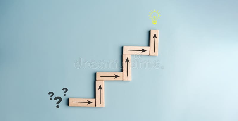 Question Icon Steps To Thinking Idea. Target Solution Target ...