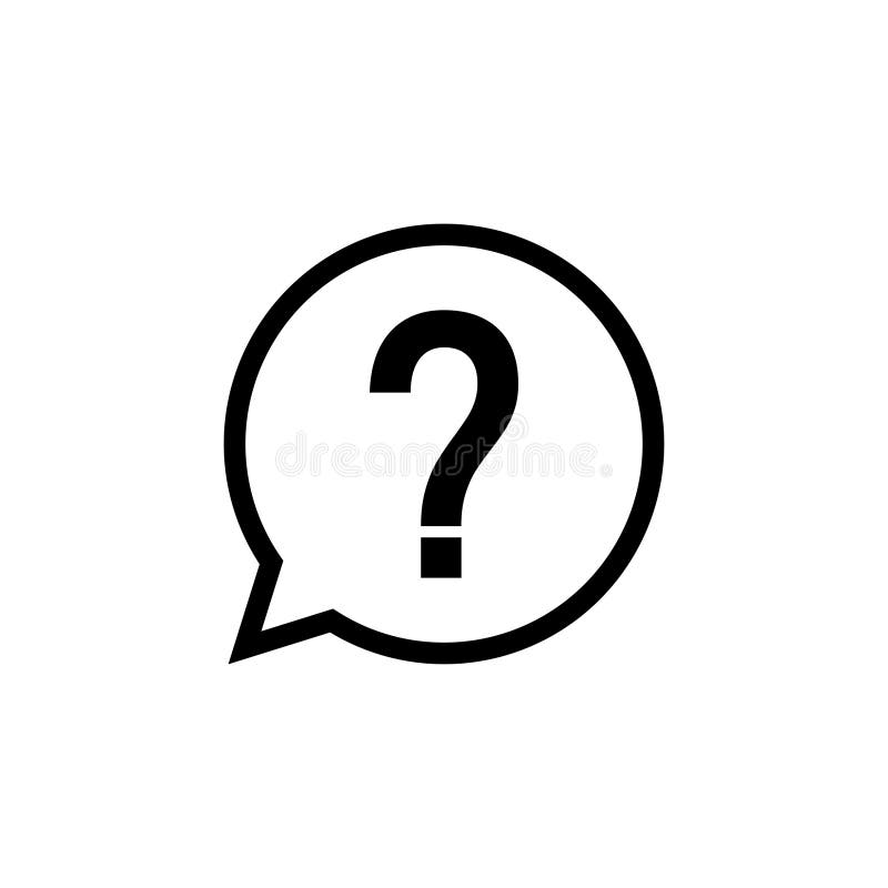 Question Icon. Question Mark Icon Vector Stock Vector - Illustration of ...