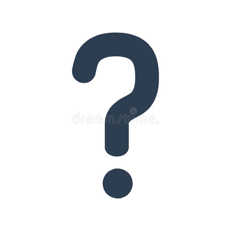 Question Icon on White Background. Stock Illustration - Illustration of ...