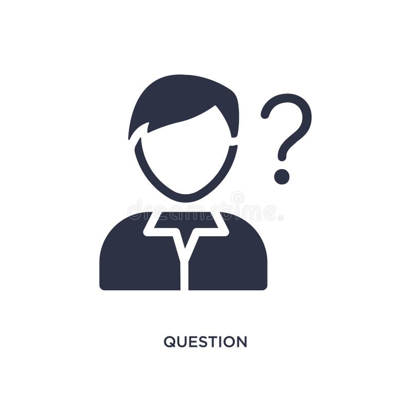 Question Icon on White Background. Simple Element Illustration from ...