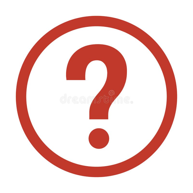 Question Icon on White Background. Stock Illustration - Illustration of ...