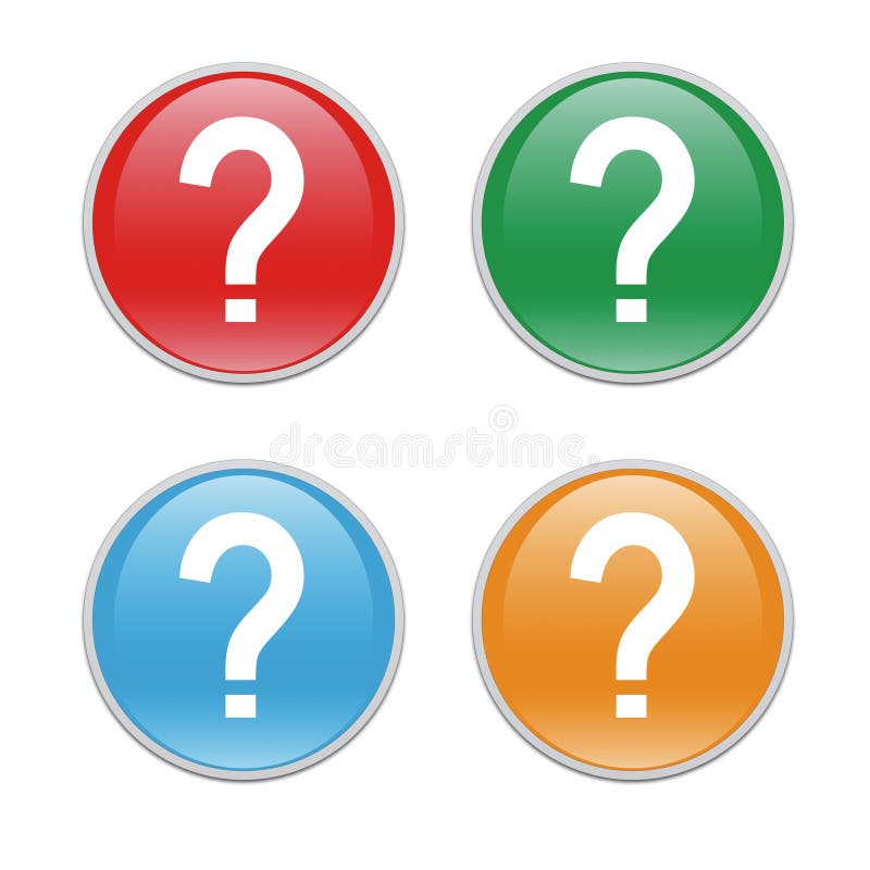 Yes No Question Answer Buttons Stock Vector - Illustration of icon ...