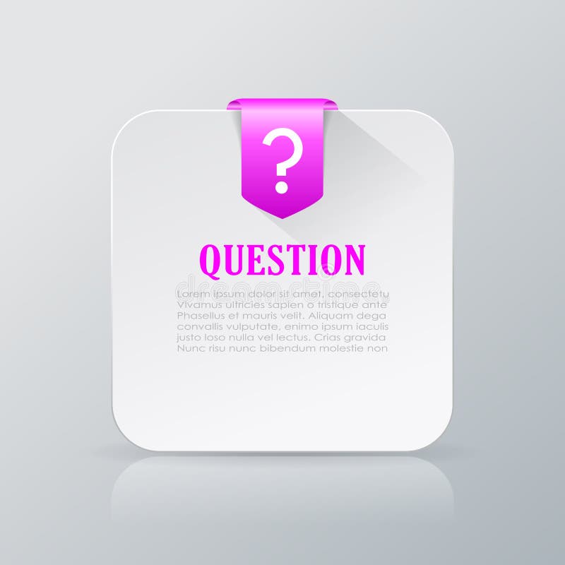 Question symbol stock illustration. Illustration of copyspace - 31258944