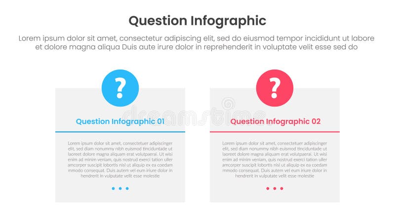 Question Infographic Template Banner with Big Box Container with Big ...