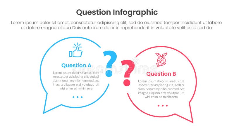 Question Infographic Template Banner with Big Question or Discussion ...