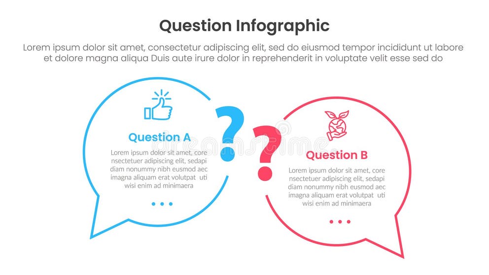 Question Infographic Template Banner with Big Question or Discussion ...