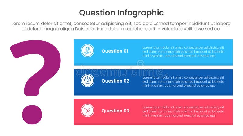 Question Infographic Template Banner with Big Question Mark and Bold ...