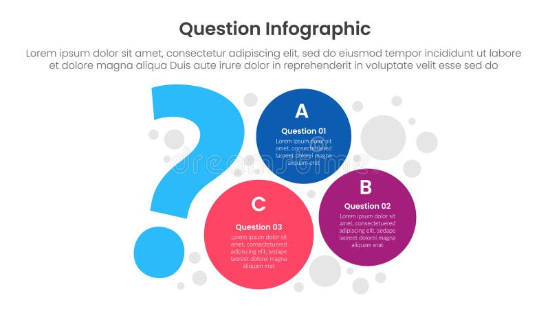 Question Infographic Template Banner with Big Question Symbol with ...