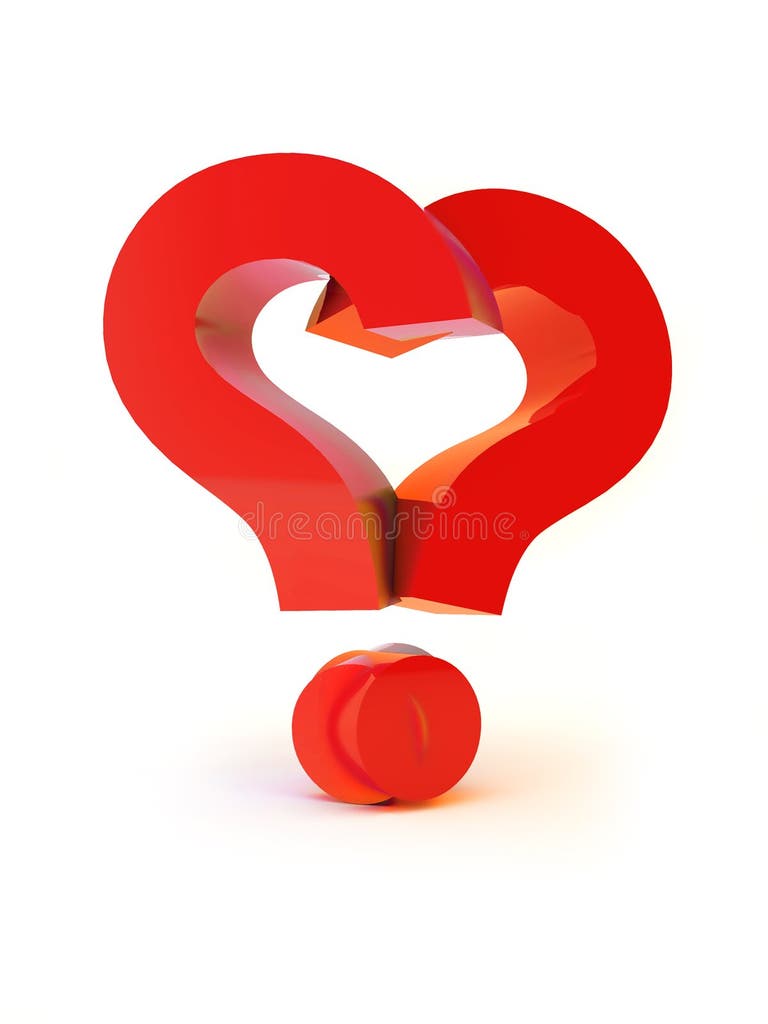 Red Heart Question Mark Love Symbol Stock Illustrations – 410 Red Heart ...