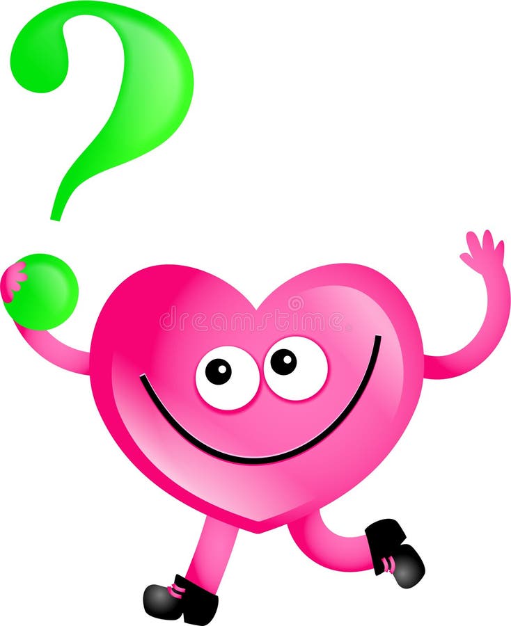 Question love stock illustration. Illustration of kiss - 4212268