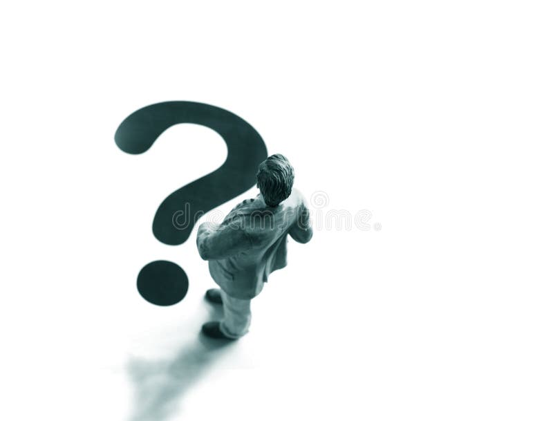 Question man stock image. Image of figure, thinking, search - 13147117