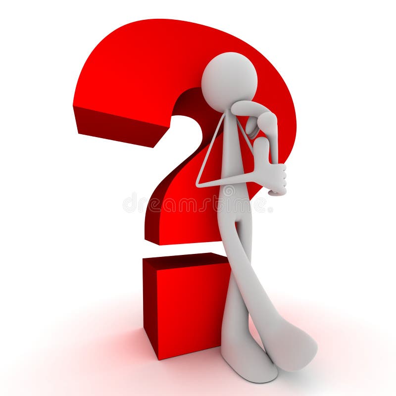 What Do I Do Now Thinking Person Thinker Question Stock Illustration ...