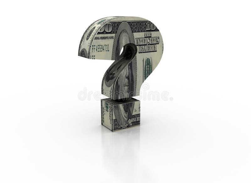 Money question stock illustration. Illustration of business - 8498604