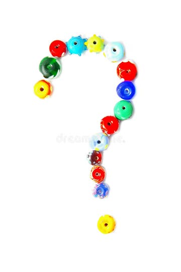 Question mark stock image. Image of mark, sign, beads - 18304609