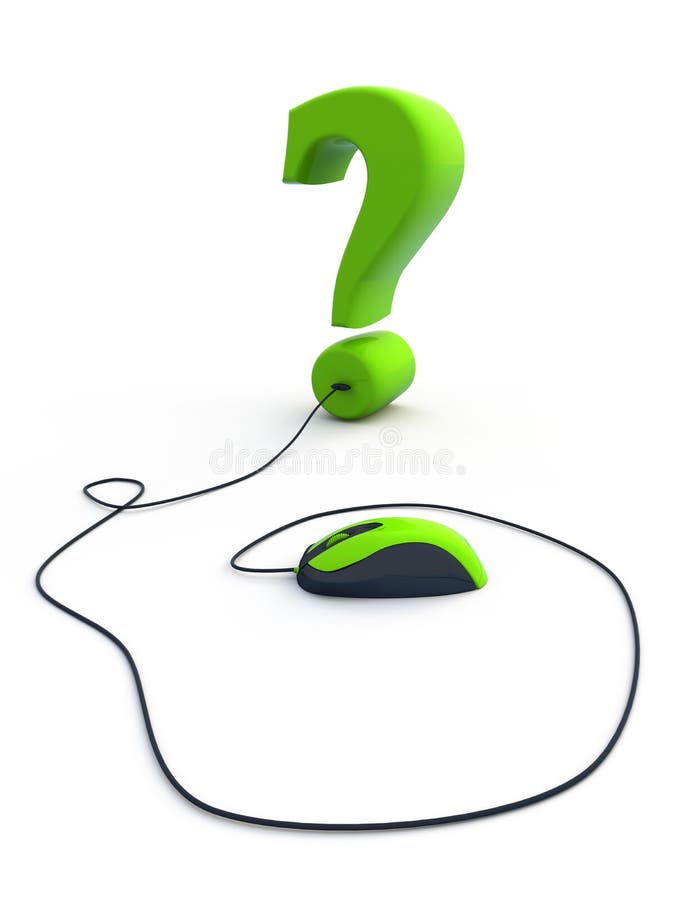 Question Mark Computer Mouse Stock Illustrations – 527 Question Mark ...