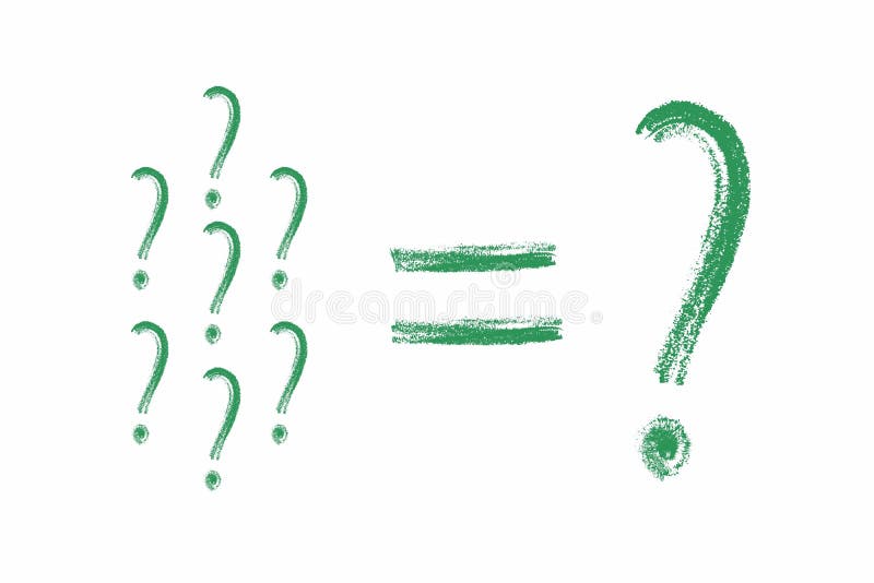 Question mark ? stock illustration. Illustration of equal - 226079245