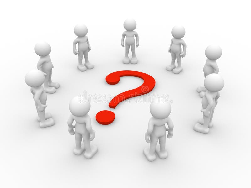 Little question stock illustration. Illustration of person - 10447978