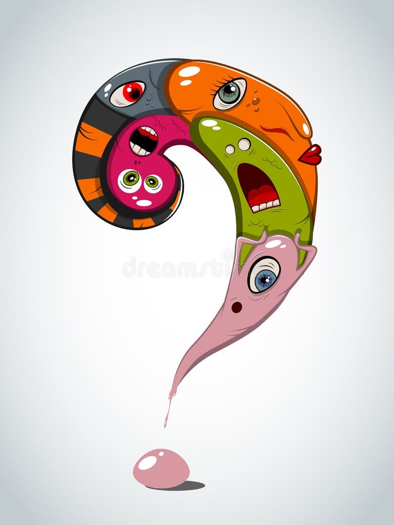 Crazy Cartoon Question Mark Character Stock Illustrations – 45 Crazy ...