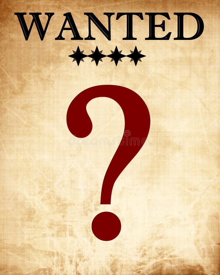 Question mark stock illustration. Illustration of wanted - 6848590