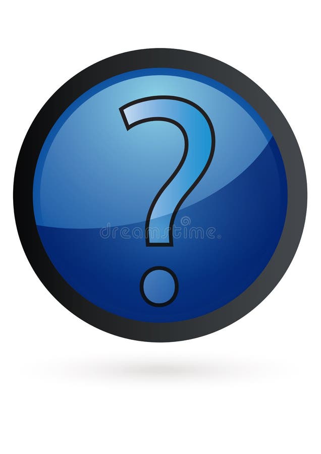 Question Mark Button stock illustration. Illustration of button - 304974