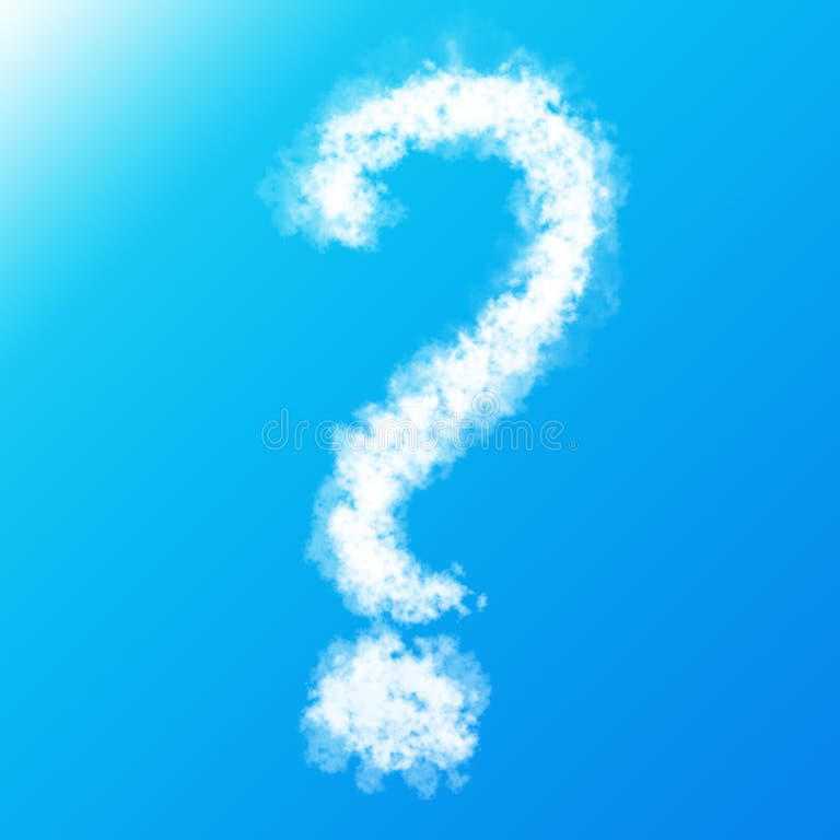 Question Mark Clouds Stock Illustrations – 595 Question Mark Clouds ...