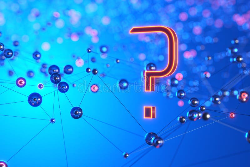 Question Mark on an Abstract Background. Research Concept. FAQ Concept ...