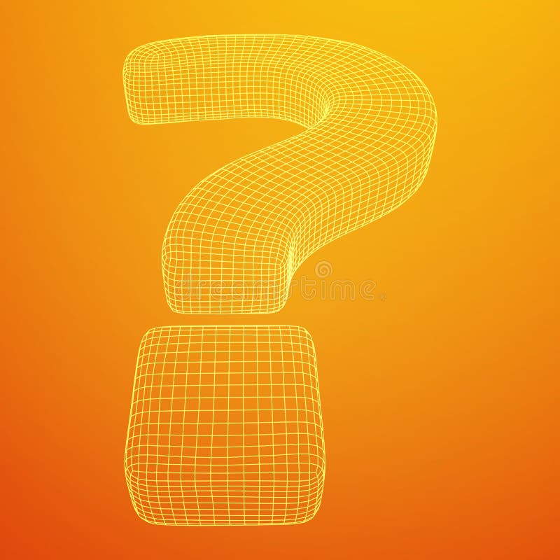 Question Mark Abstract Mesh Stock Vector - Illustration of internet ...
