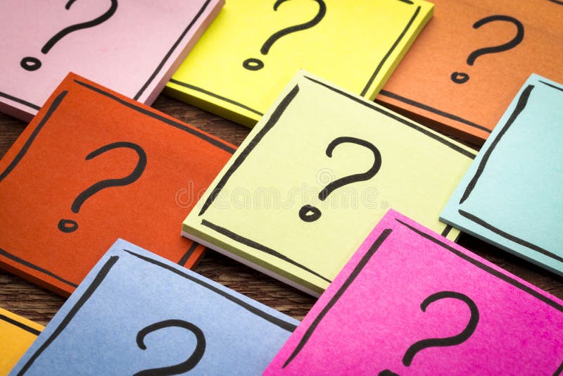 Question Mark on Sticky Note Stock Image - Image of concept, grained ...