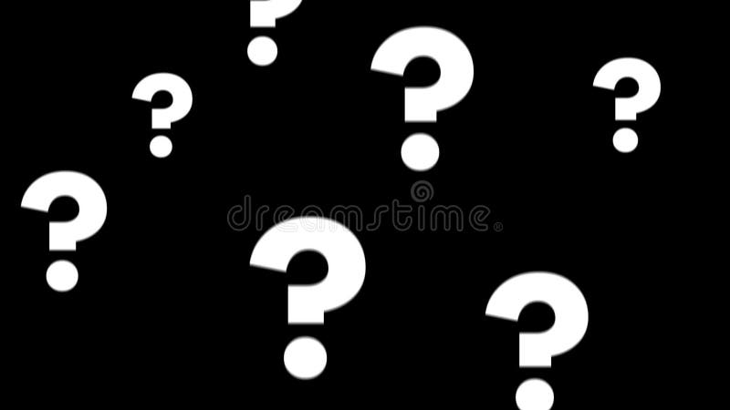 Question Mark Animation Black and White Footage Video 1 Stock Video ...